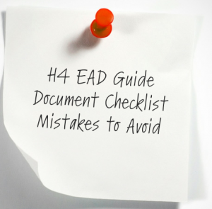 H4 EAD Filing - Step by Step Guide and Document List